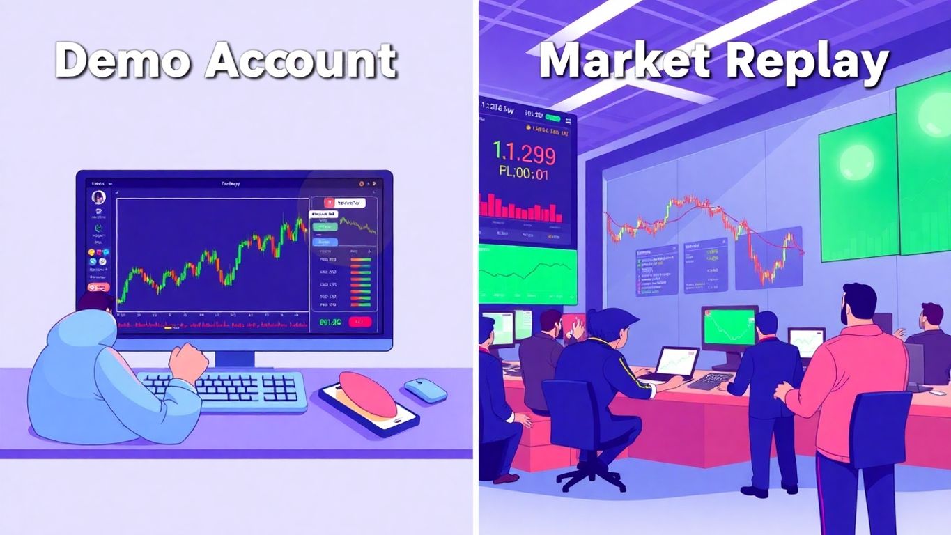 Conta Demo Vs Replay De Mercado: Qual A Melhor Opção